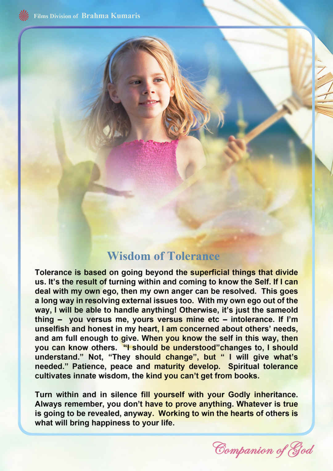 Companion Of GOD » Brahma Kumaris